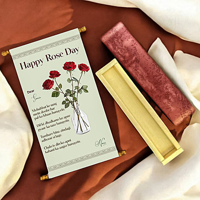 Buy/Send Rose Day Scroll Online- FNP
