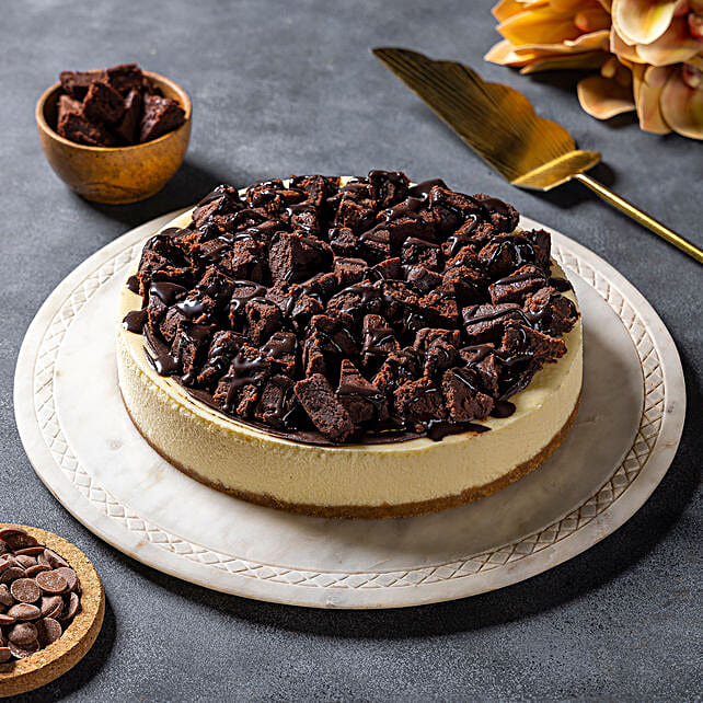 Buy/Send Decadent Brownie Cheese Cake 600gm Online- FNP