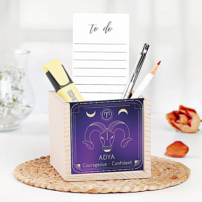 Buy/Send Personalised Phases of Aries Table Organiser Online- FNP
