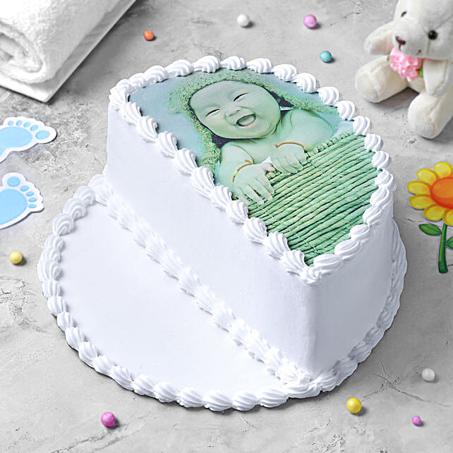 Buy/Send Personalised Unique Half Photo Cake Online- FNP