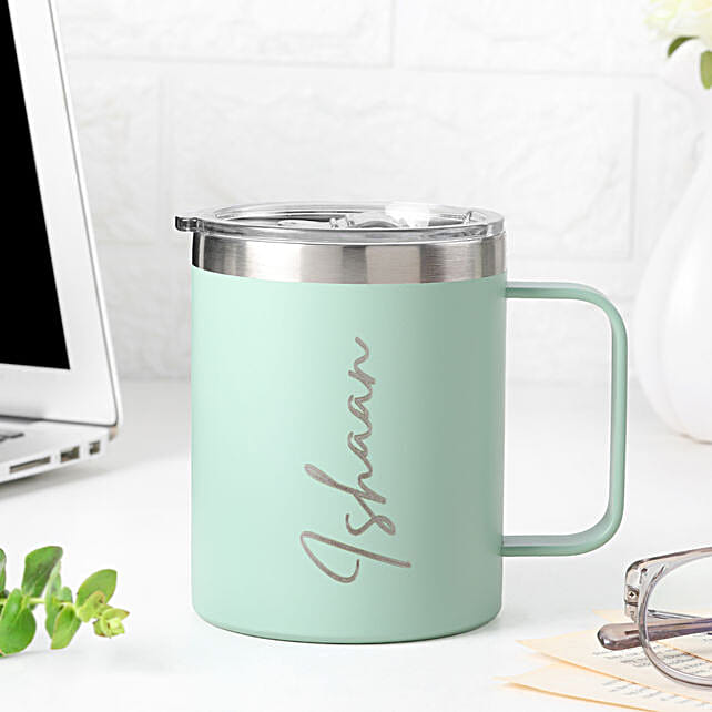 Buy/Send Personalised Vibrant Brew Mint Mug Online- FNP