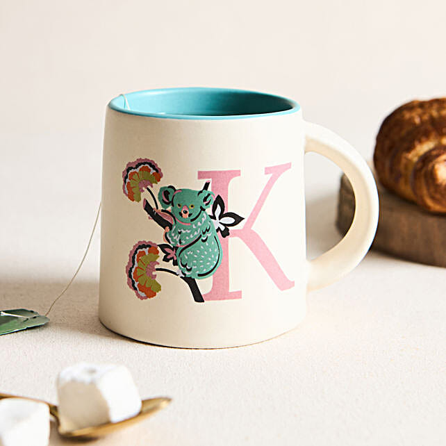 Buy/Send Chumbak Cute Koala Monogram K Gift Mug Online- FNP