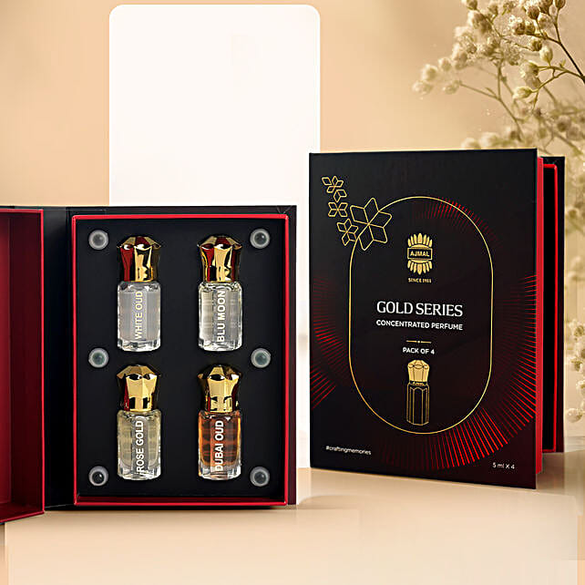 Buy/Send Ajmal Gold Series Attar Perfume Gift Set Online- FNP