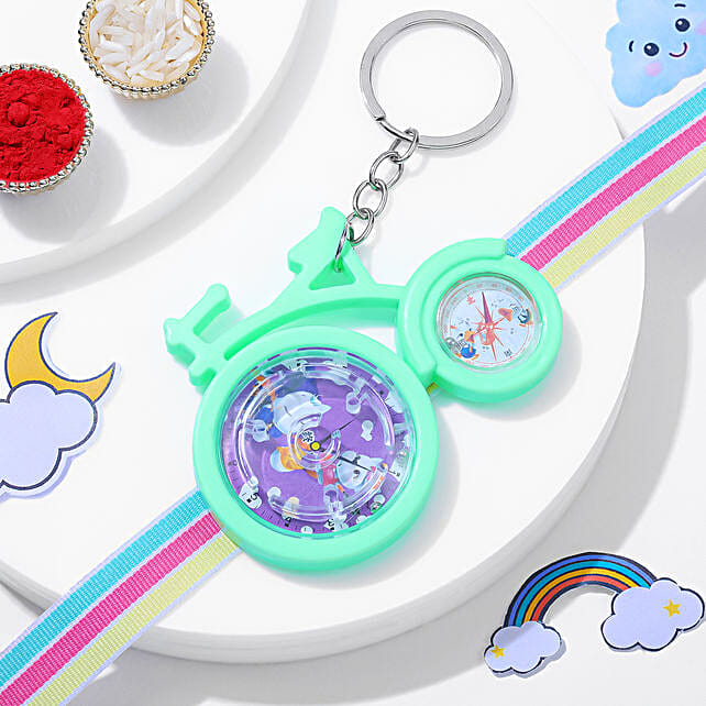Buy/Send Green Toy Cycle Rakhi for Kids Online- FNP