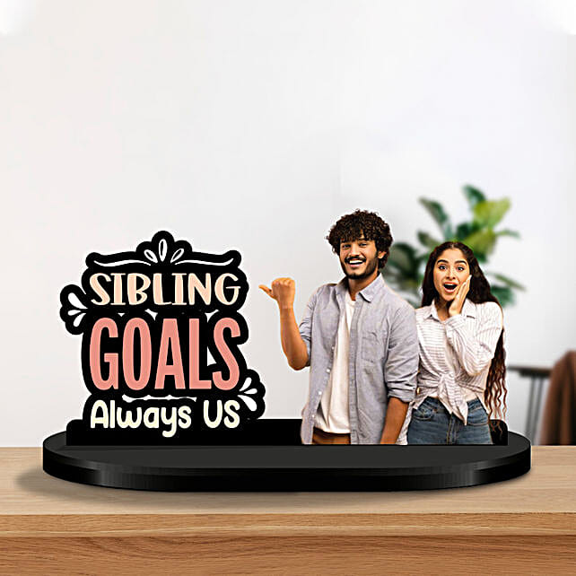 Buy/Send Customised Sibling Goals Caricature Online- FNP