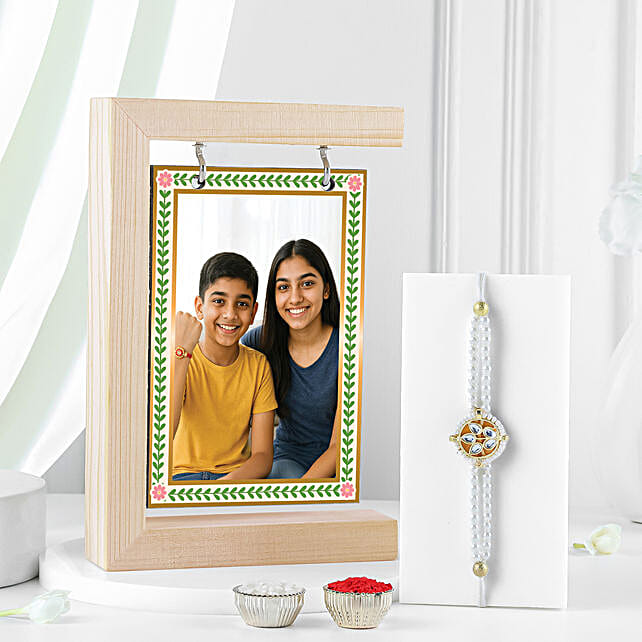 Buy/Send Cherished Clicks Rakhi Photo Frame Gift Online- FNP
