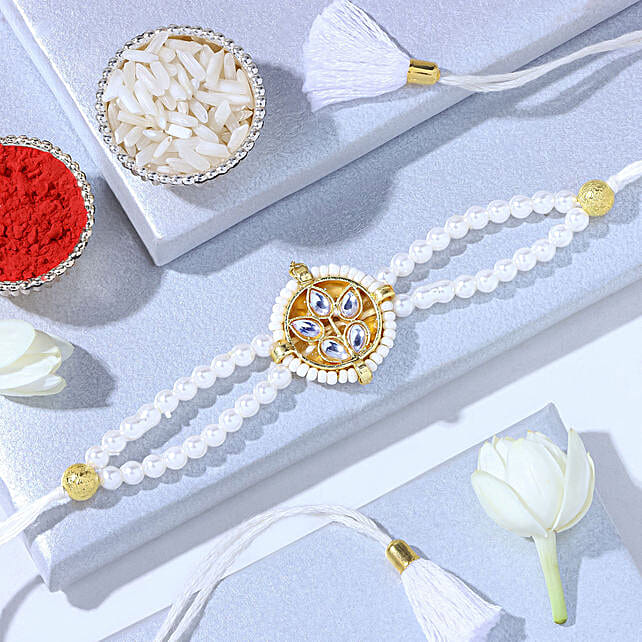 Buy/Send Emerald Bloom Rakhi Online- FNP