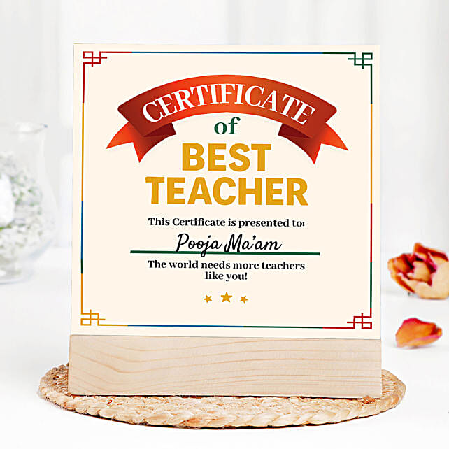 Buy/Send Personalised Teacher Appreciation Frame Online- FNP