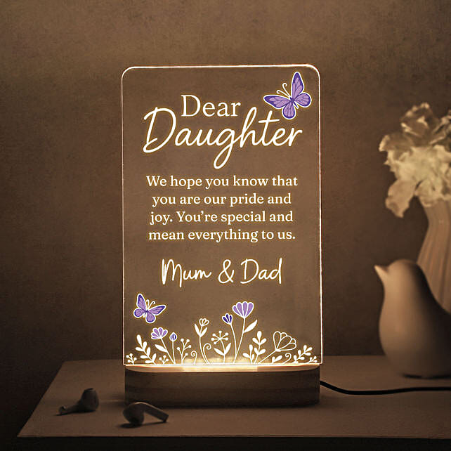 Buy/Send Acrylic LED Lamp for Daughter Online- FNP