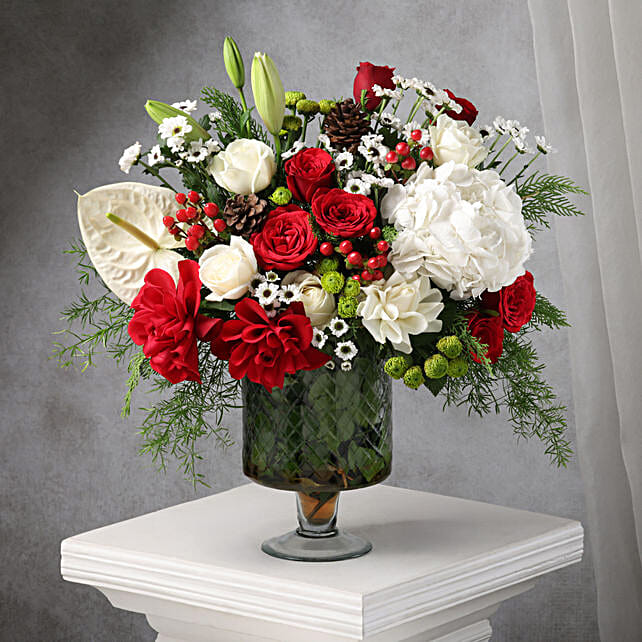 Buy/Send Crimson Frost Blooms Online- FNP