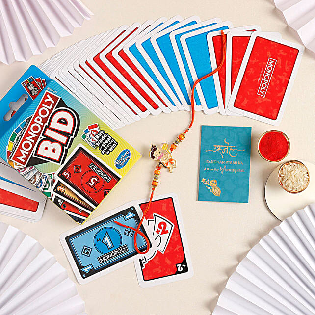 Sneh Bal Hanuman Kids Rakhi and Monopoly Bid Card Game lebanon | Gift ...