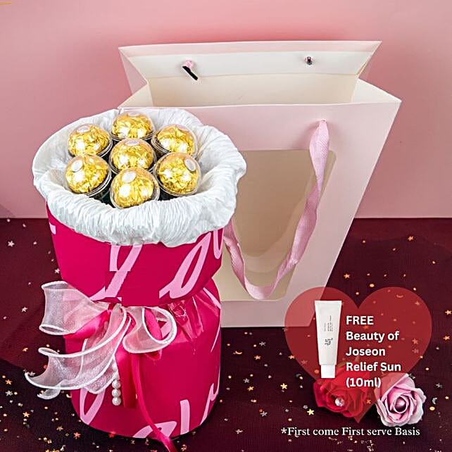 Be Mine Chocolate Bouquet malaysia | Gift Be Mine Chocolate Bouquet- FNP