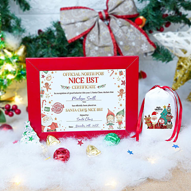 Personalised Santa's List Gift Combo mexico | Gift Personalised Santa's ...