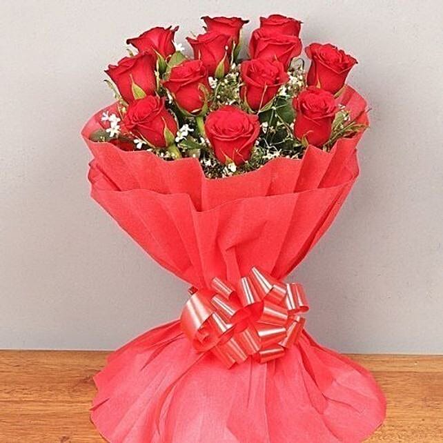 Ruby Red Rose Romance nepal | Gift Ruby Red Rose Romance- FNP