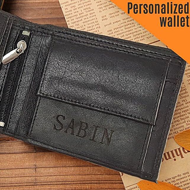 Custom Name Printed Leather Wallet Bi Fold Standard nepal | Gift Custom ...
