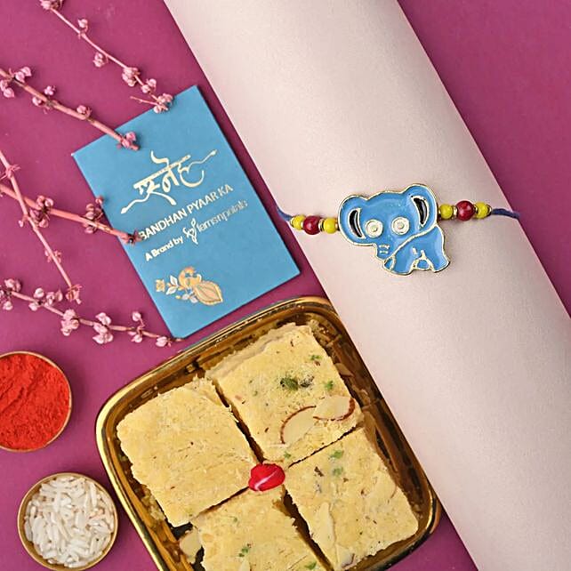 Appu Kids Rakhi N Haldiram Soan Papdi new-zealand | Gift Appu Kids ...