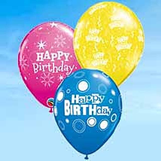 birthday balloons 3pcs oman | Gift birthday balloons 3pcs- FNP