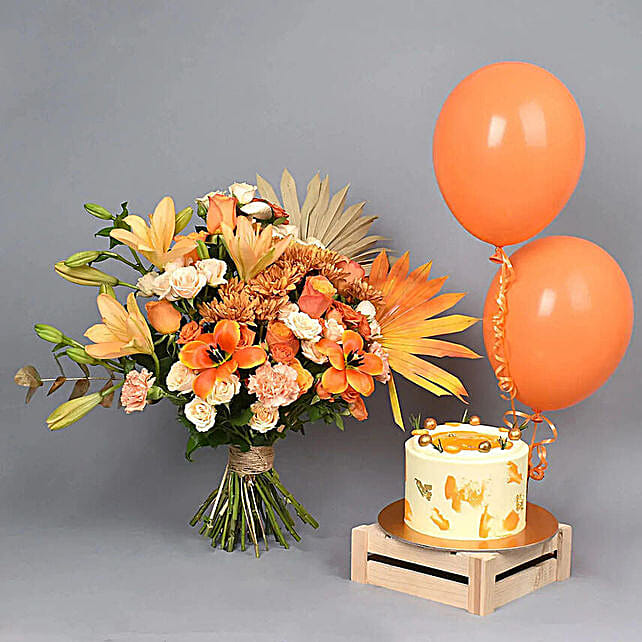 Happy Vibe Orange Combo oman | Gift Happy Vibe Orange Combo- FNP