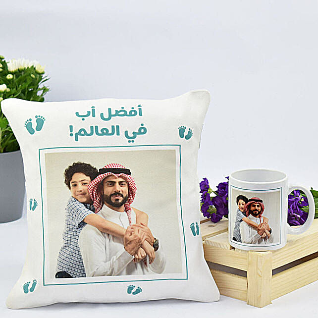 Worlds Best Dad Cushion And Mug Oman T Worlds Best Dad Cushion And