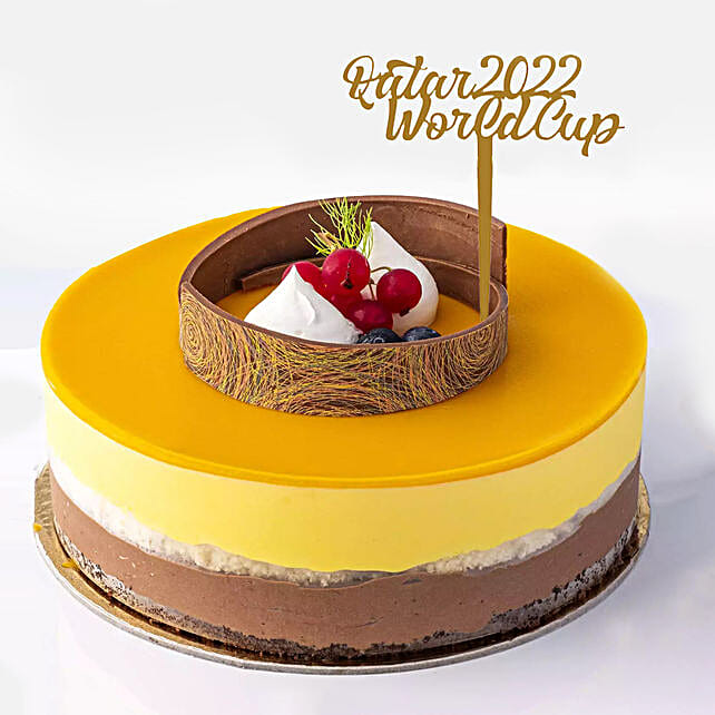 FWC Qatar 2022 Mango Cake qatar | Gift FWC Qatar 2022 Mango Cake- FNP
