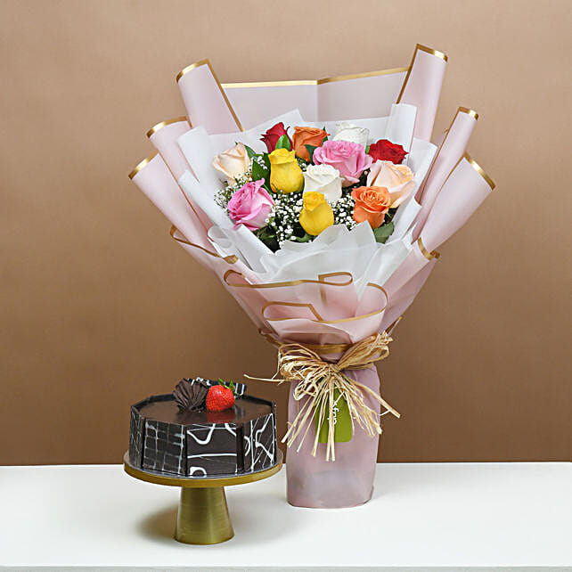 Harmonious Rose Fusion & Cake Delight qatar | Gift Harmonious Rose ...