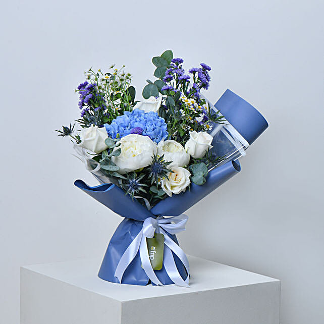 Hydrangea & Peony Harmony qatar | Gift Hydrangea & Peony Harmony- FNP