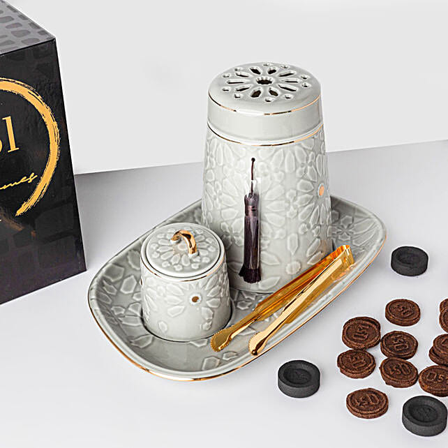 Incense Burner from Q51 Perfumes- Beige qatar | Gift Incense Burner ...