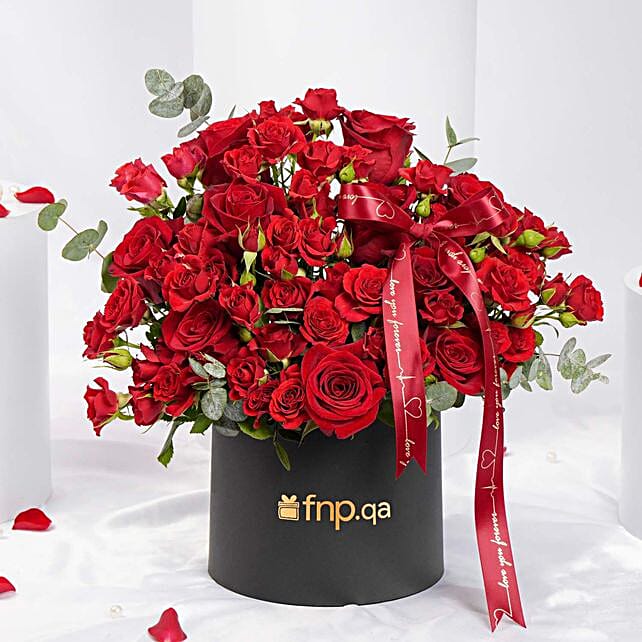 Red Roses Expression Arrangement qatar | Gift Red Roses Expression ...