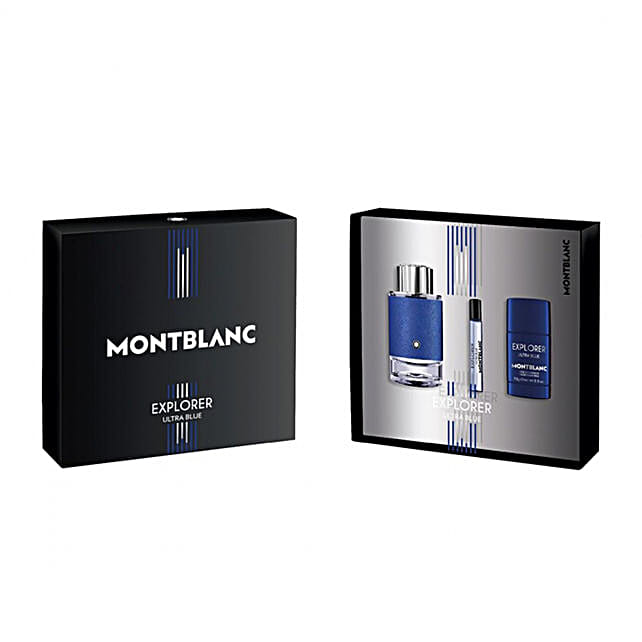 Mont Blanc Explorer Ultra Blue Set qatar | Gift Mont Blanc Explorer ...