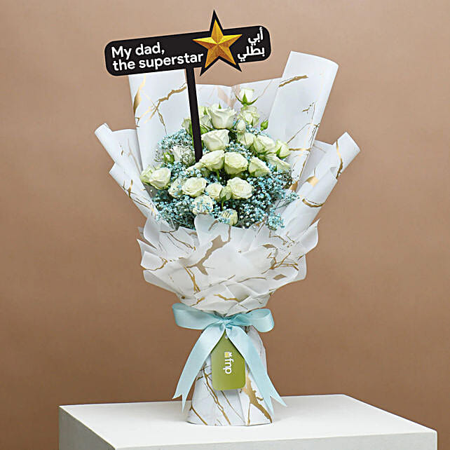 Pure Elegance White Roses | Father's Day qatar | Gift Pure Elegance ...