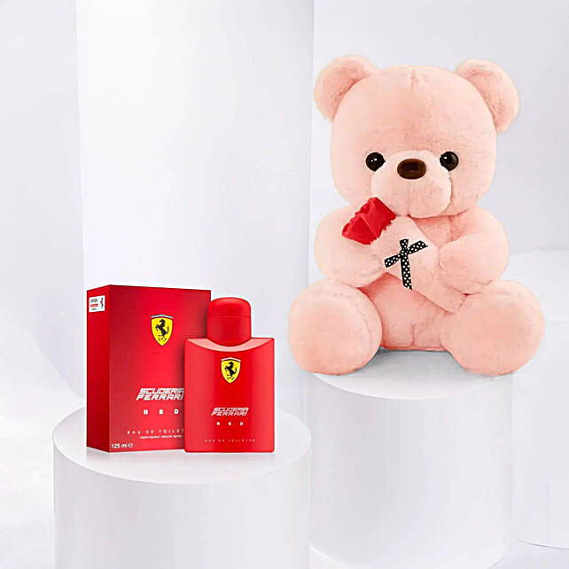 Pink Teddy | Ferrari Red Perfume Men 100 Ml qatar | Gift Pink Teddy ...