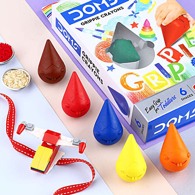 Aviator Rakhi & Doms Grippie Crayon Combo saudi-arabia | Gift Aviator ...