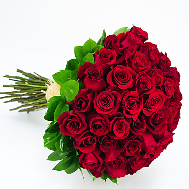 50 Red Roses Posy singapore | Gift 50 Red Roses Posy- FNP
