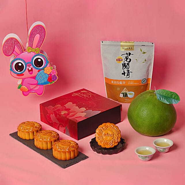 Mooncake Set With Pomelo, Lipton Tea And Lantern Toy singapore | Gift ...