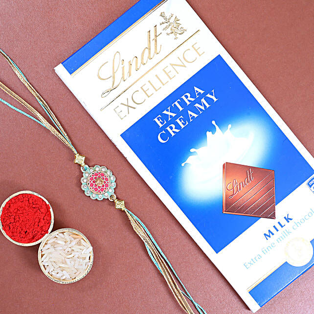 Stylish Rakhi N Lindt Chocolate sweden | Gift Stylish Rakhi N Lindt ...