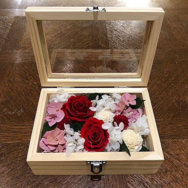 Romantic Preserved Mixed Flowers Box thailand | Gift Romantic Preserved ...