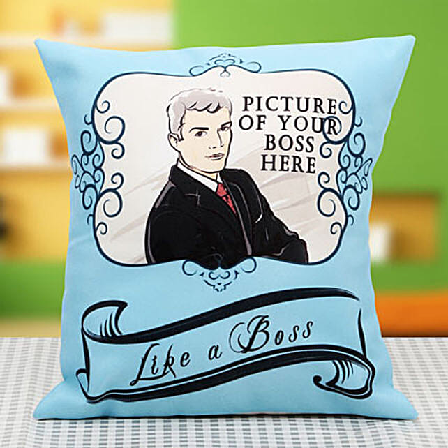 Like A Boss Personalised Cushion uae | Gift Like A Boss Personalised ...