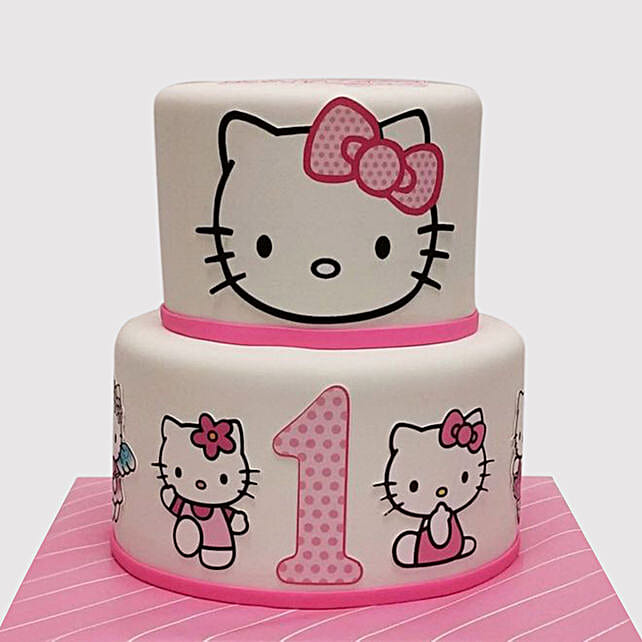 2 Tier Hello Kitty Cake uae | Gift 2 Tier Hello Kitty Cake- FNP