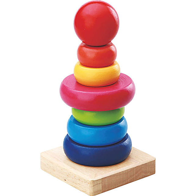 Rainbow Tower Toy uae | Gift Rainbow Tower Toy- FNP