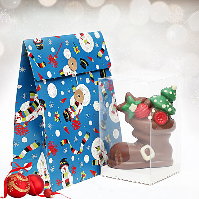 Chocolaty Santa Boot Surprise uae | Gift Chocolaty Santa Boot Surprise- FNP