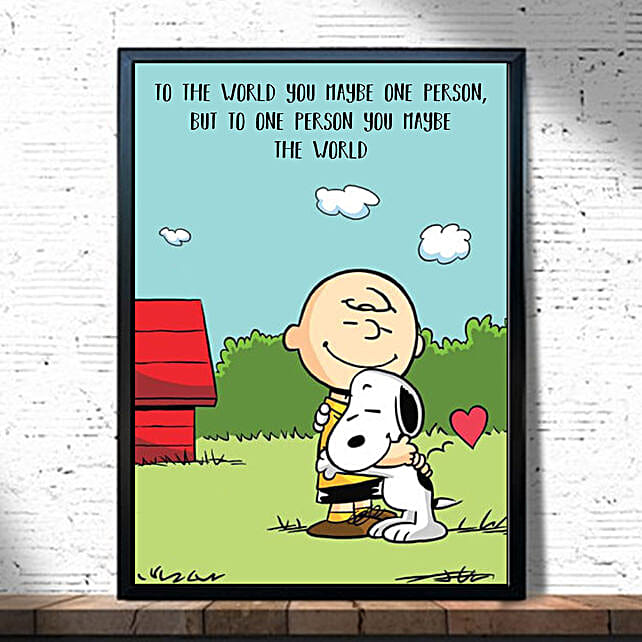 You Are My World Frame uae | Gift You Are My World Frame- FNP