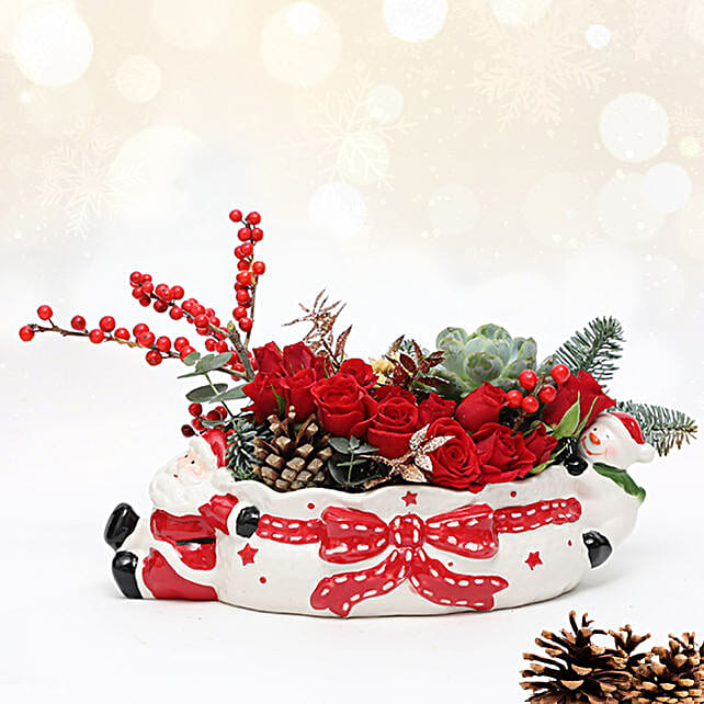 Xmas Wishes from Santa and Snowman uae | Gift Xmas Wishes from Santa ...