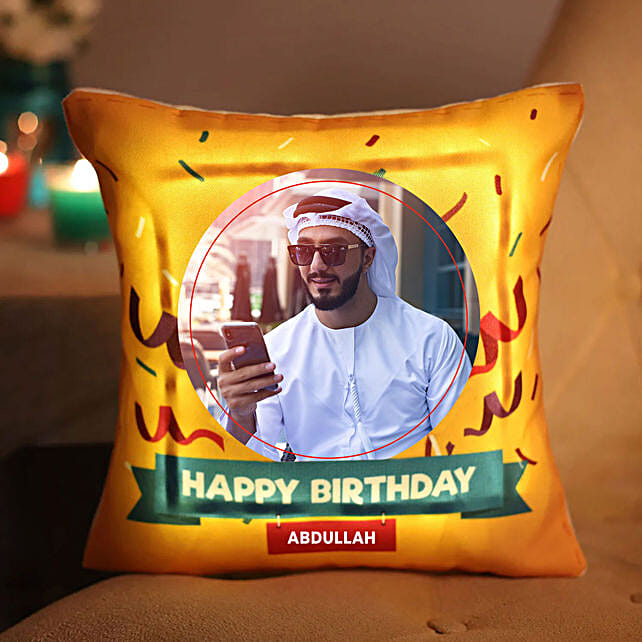 Birthday Personalized Led Cushion uae | Gift Birthday Personalized Led ...