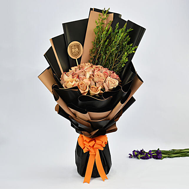 Best Dad Ever Roses Bouquet uae | Gift Best Dad Ever Roses Bouquet- FNP