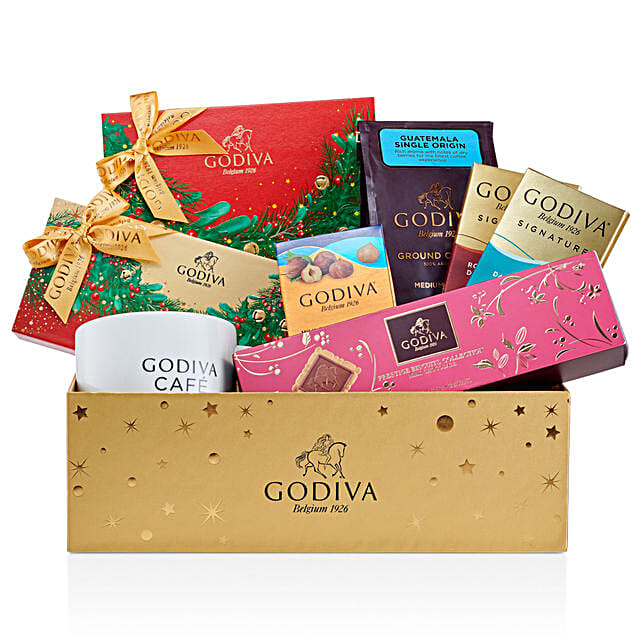 Holiday Gift Hamper Small By Godiva uae | Gift Holiday Gift Hamper ...