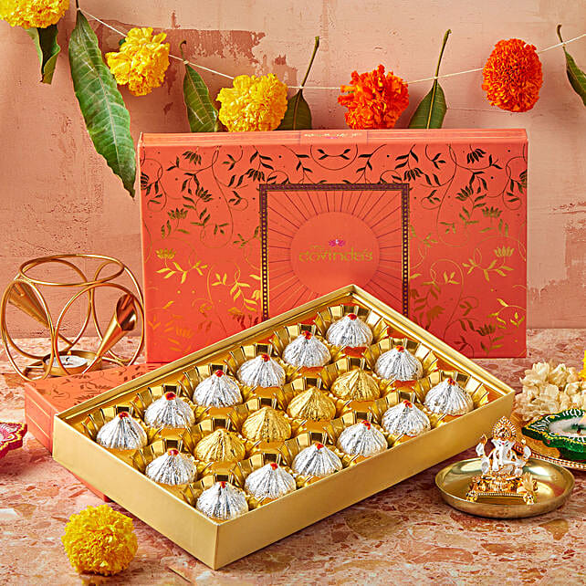 Ganesh Chaturthi Golden And Silver Modak 18 Pcs uae | Gift Ganesh ...