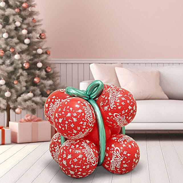 Christmas Red Balloons Gift Wrap uae | Gift Christmas Red Balloons Gift ...