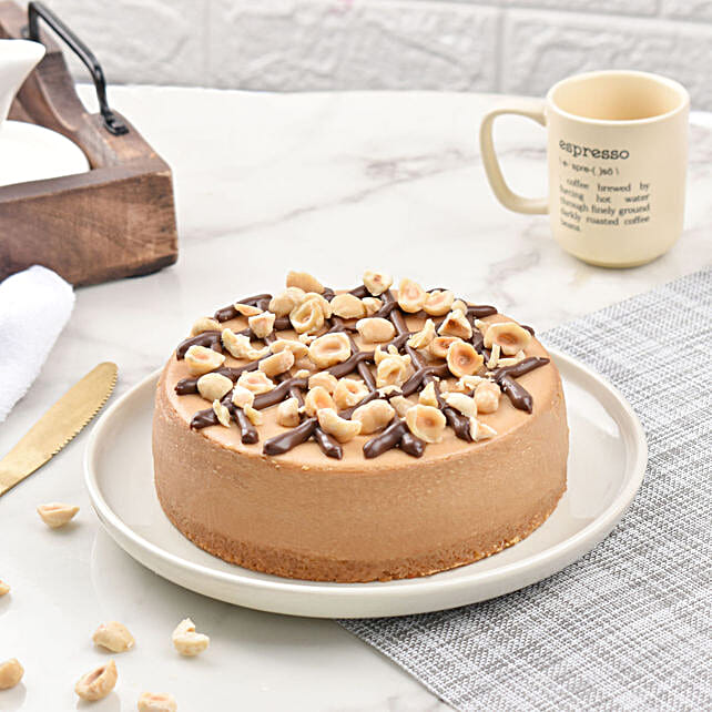 Hazelnut Baked Cheese Cake uae | Gift Hazelnut Baked Cheese Cake- FNP