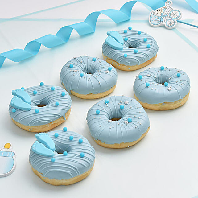 New Born Donuts For Baby Boy uae | Gift New Born Donuts For Baby Boy- FNP