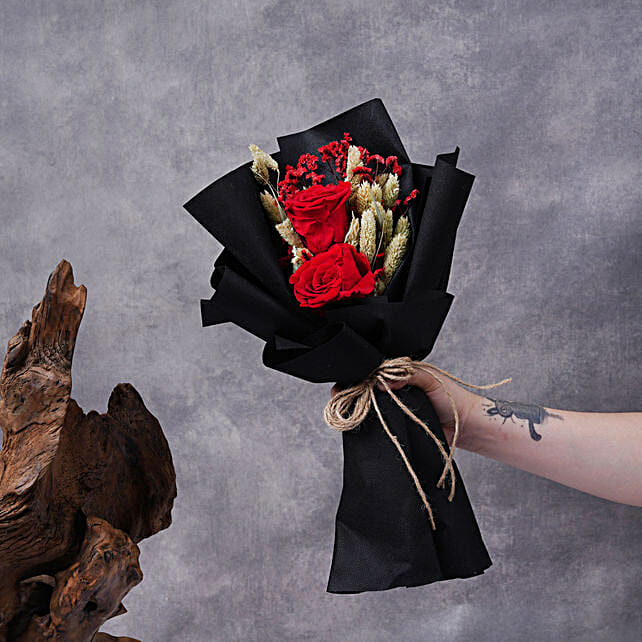 Forever Red Roses Bouquet uae | Gift Forever Red Roses Bouquet- FNP